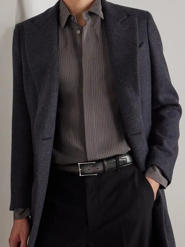 Berluti 3.5cm Venezia Leather Belt