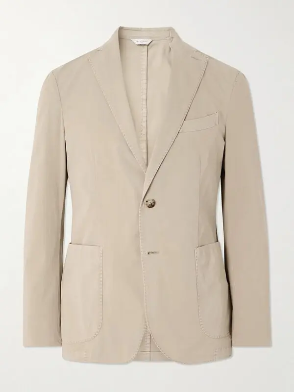 Boglioli Cotton-blend Twill Suit Jacket