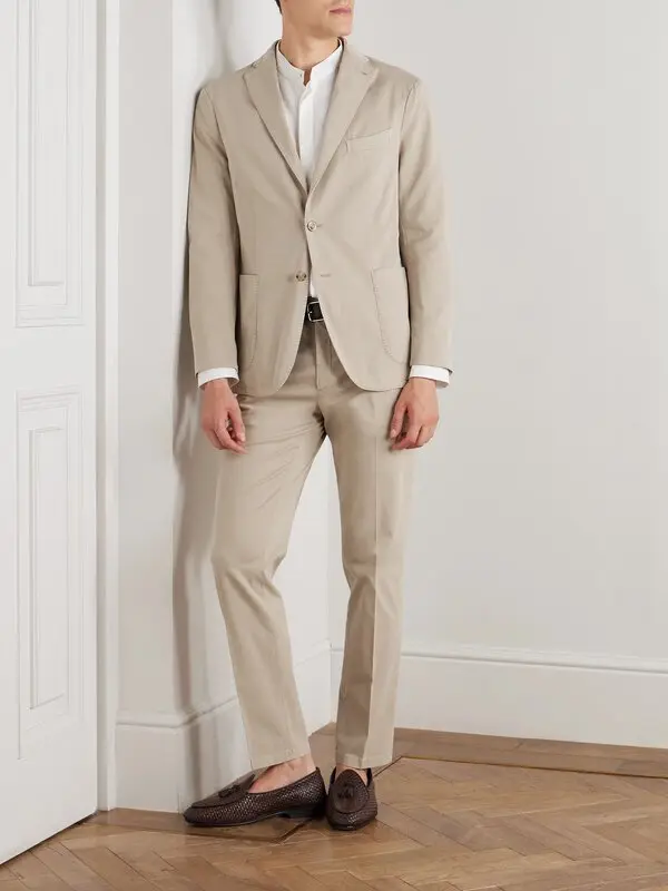 Boglioli Cotton-blend Twill Suit Jacket