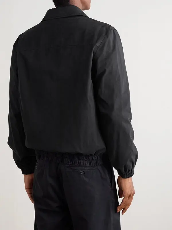 A.p.c. Gilbert Logo-embroidered Blouson Jacket - Black