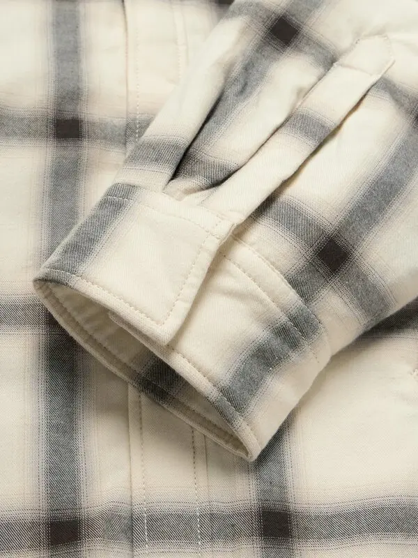 Acne Studios Osara Oversized Padded Checked Cotton-flannel Overshirt