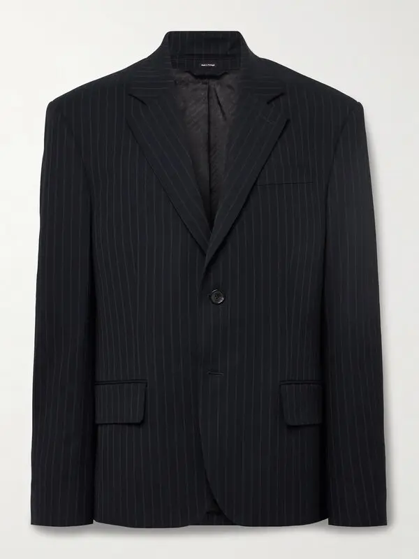 Acne Studios Jotam Oversized Pinstriped Twill Blazer