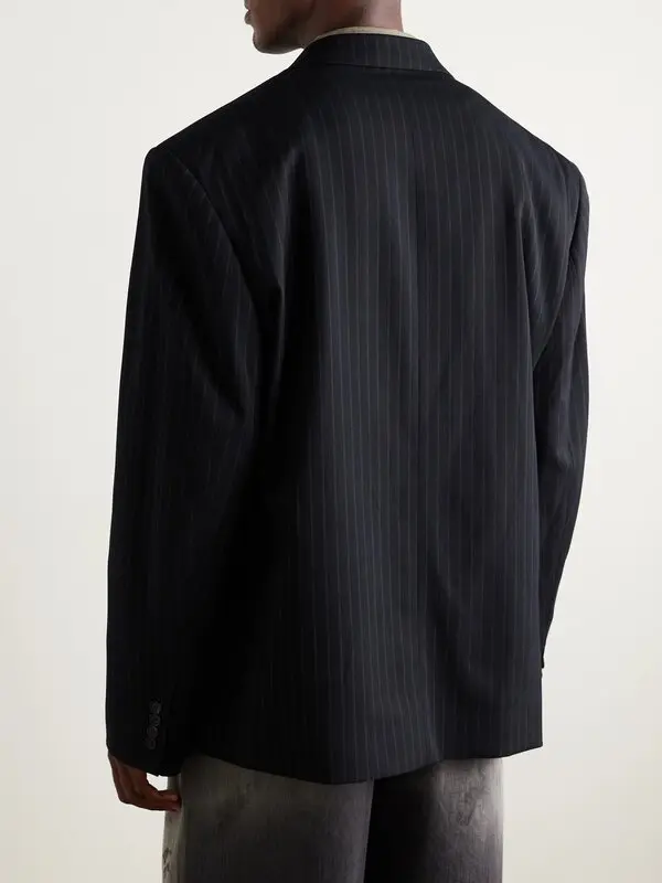 Acne Studios Jotam Oversized Pinstriped Twill Blazer