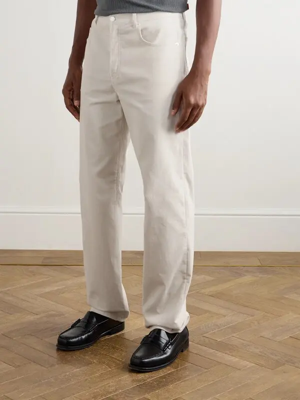 A.p.c. Fairfax Straight-leg Corduroy Trousers - Neutrals