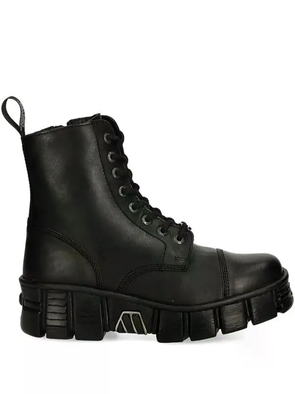 NEW ROCK 70mm Platform Sole Lace-up Boots