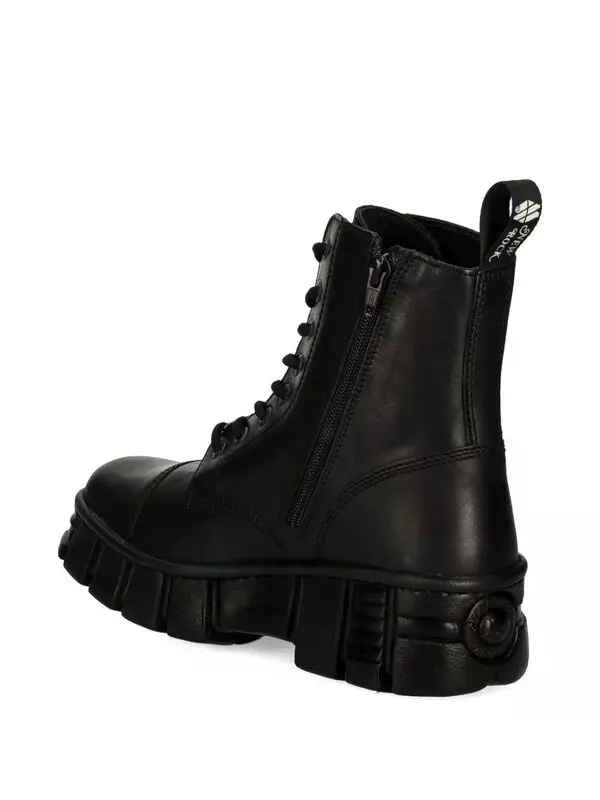NEW ROCK 70mm Platform Sole Lace-up Boots