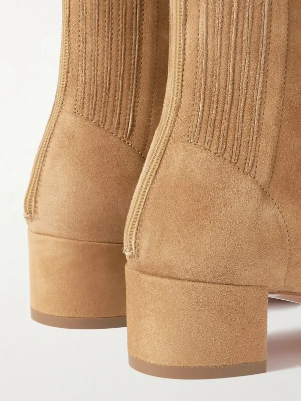 AQUAZZURA Saint Honoré 35 Suede Ankle Boots
