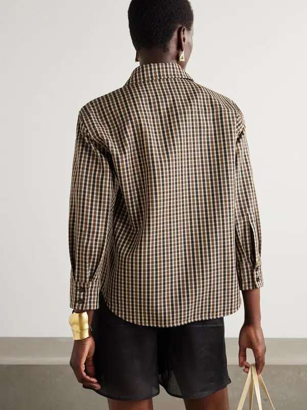 JIL SANDER Checked Wool Shirt