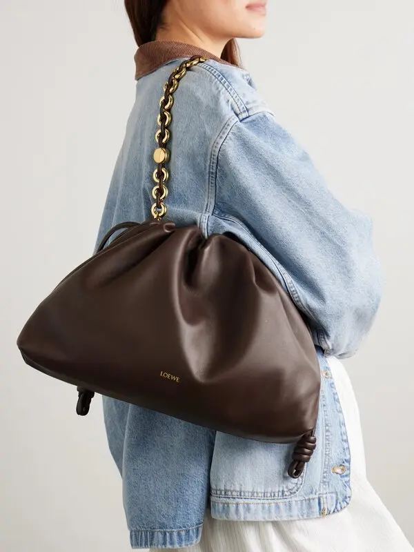 Loewe Flamenco Large Leather Shoulder Bag