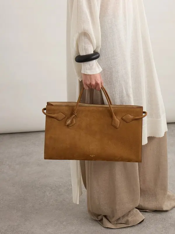Alaïa East West Nubuck Tote