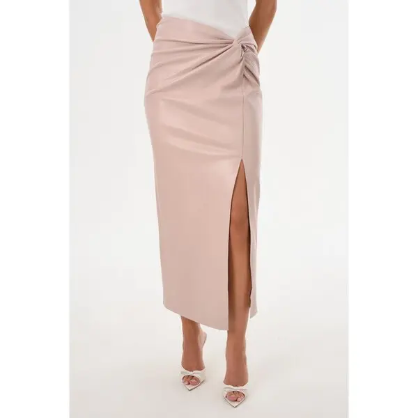 LAMARQUE Faux Leather Maxi Skirt