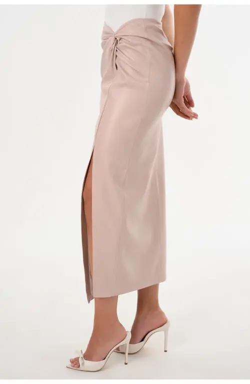 LAMARQUE Faux Leather Maxi Skirt