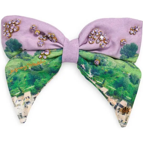 Lele Sadoughi X Gray Malin Libby Bow Barrette - Provence