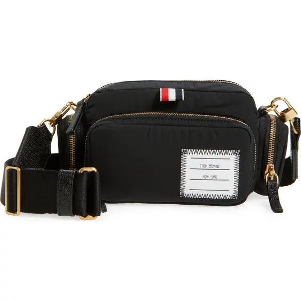 Thom Browne Mini Camera Crossbody Bag - Black