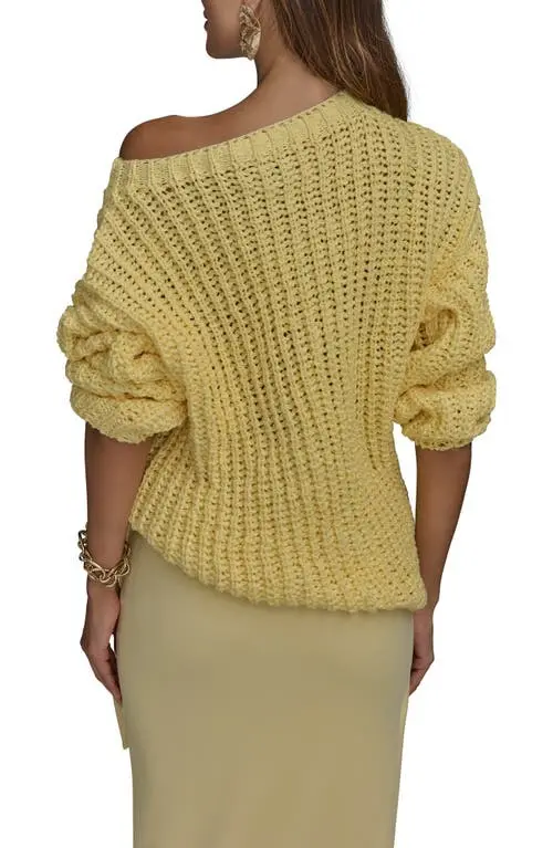 Donna Karan New York Open Stitch Sweater - Panna Cotta