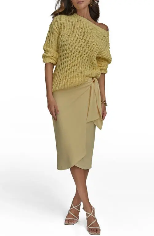 Donna Karan New York Open Stitch Sweater - Panna Cotta