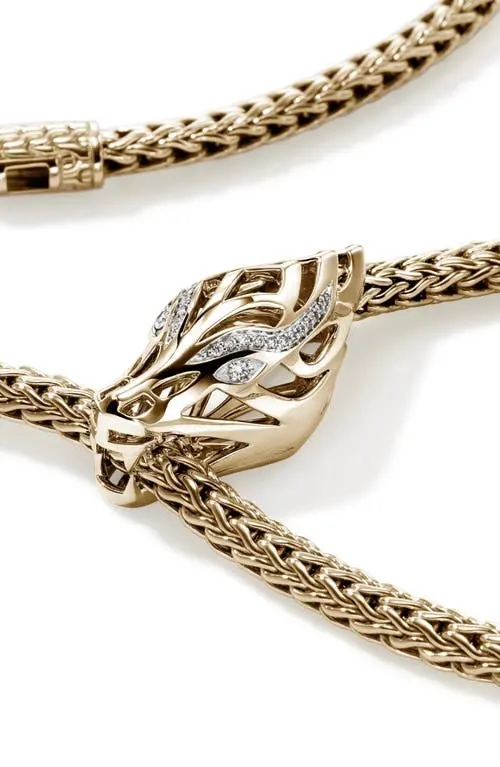 John Hardy Naga Y-necklace With Diamonds