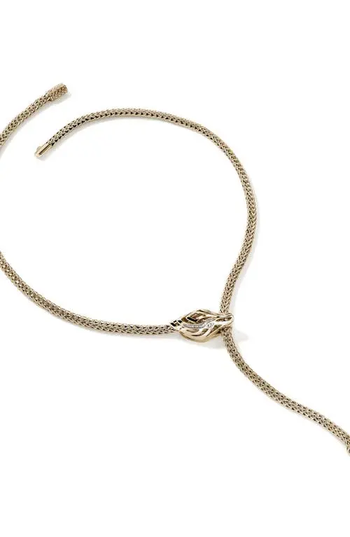 John Hardy Naga Y-necklace With Diamonds