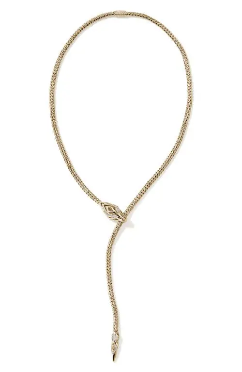 John Hardy Naga Y-necklace With Diamonds