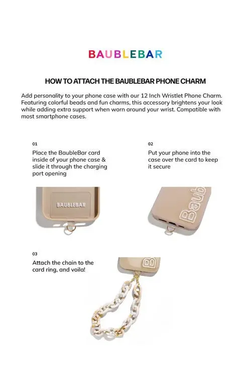 Baublebar Chain Link Phone Wrist Strap