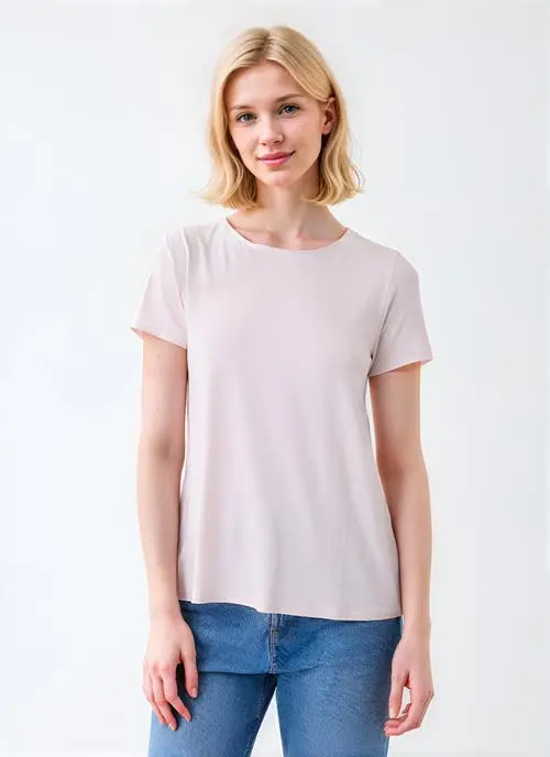 Majestic Filatures Soft Touch Pleated Back T-shirt
