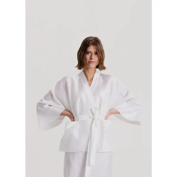 ALAS Structured Kimono Jacket - Milk White