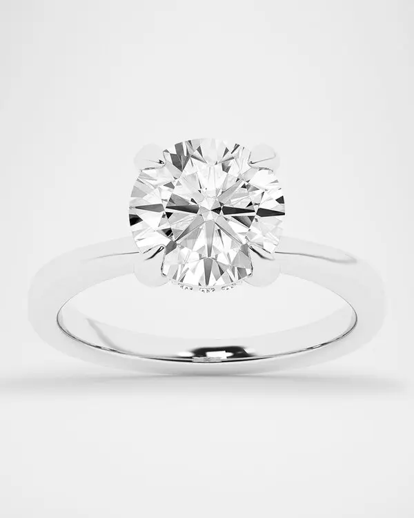 Neiman Marcus Lab Grown Diamond 18k Solitaire Ring - White Gold