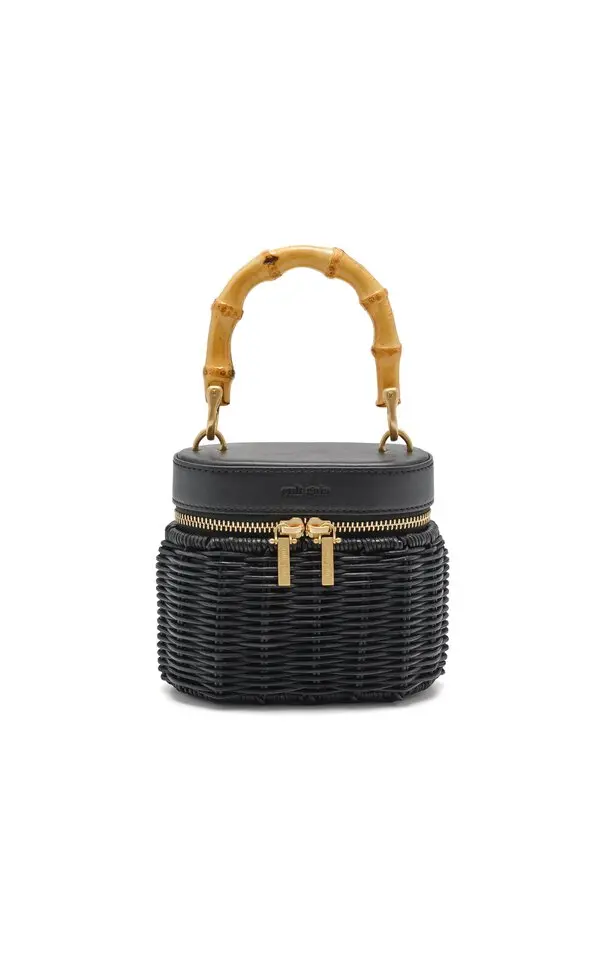Cult Gaia Gwyneth Rattan Clutch