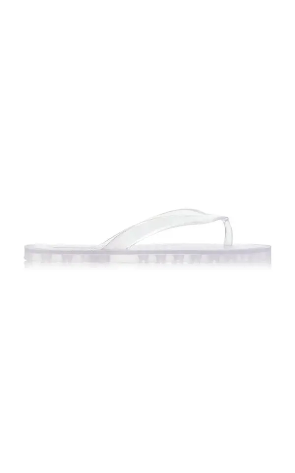ST. AGNI Jelly Flip Flop Sandals - White