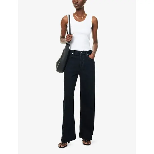 AGOLDE Low Slung Baggy Denim Jeans - Crushed