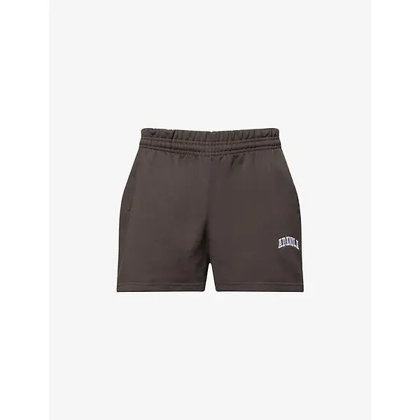 ADANOLA Cotton-jersey Varsity Drawstring Shorts