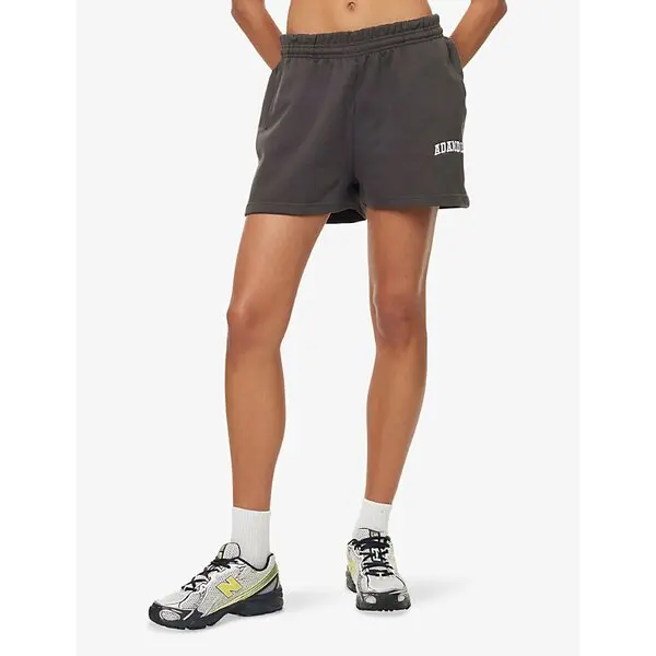 ADANOLA Cotton-jersey Varsity Drawstring Shorts