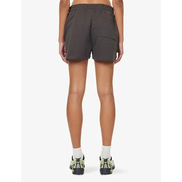 ADANOLA Cotton-jersey Varsity Drawstring Shorts