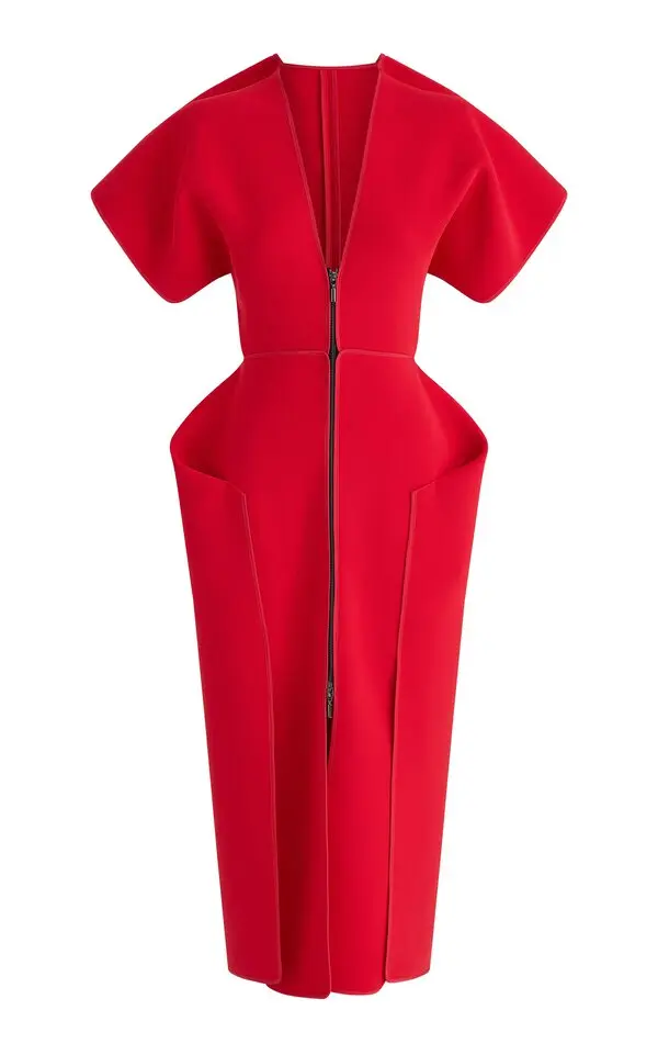 Maticevski Coco Structured Dress - Red