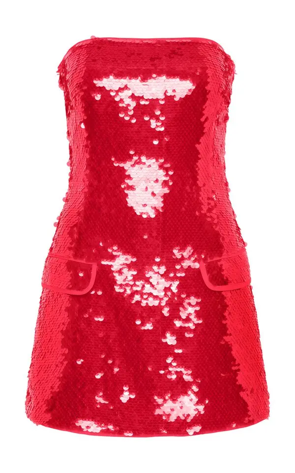 Paris Georgia Mermaid Sequined Mini Dress - Pink