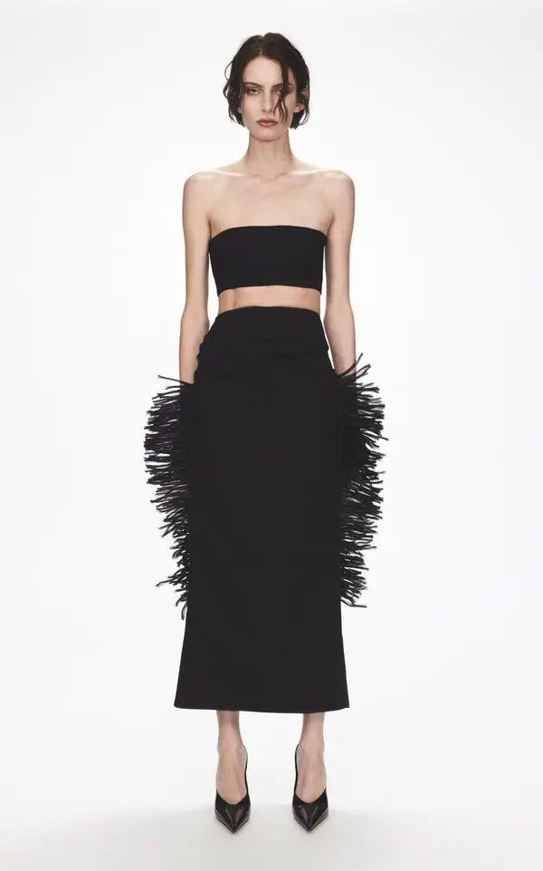 Maticevski Pencil Skirt With Tassels