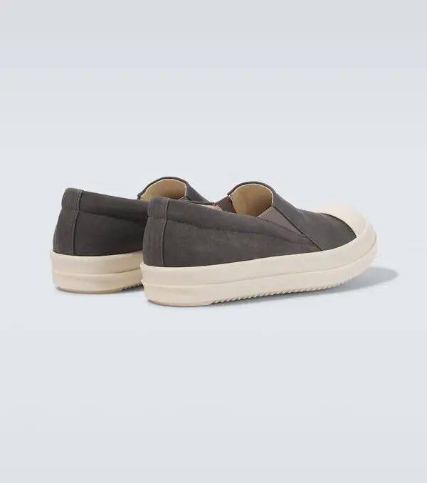 Rick Owens Boat Denim Slip-on Sneakers