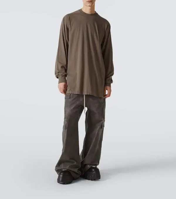 Rick Owens Oversized Cotton Jersey T-shirt - Grey