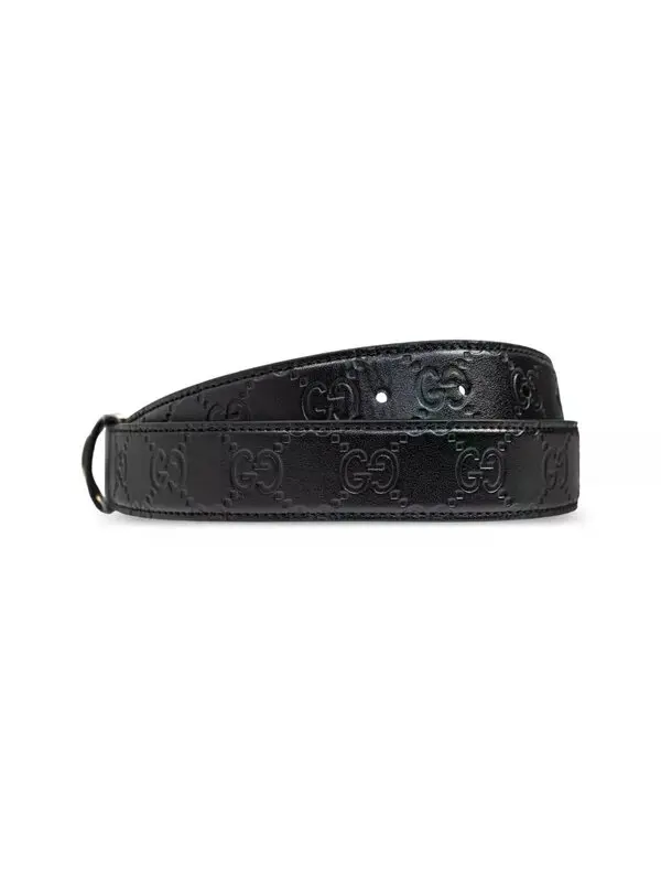 Gucci Interlocking G Buckle Belt - Black