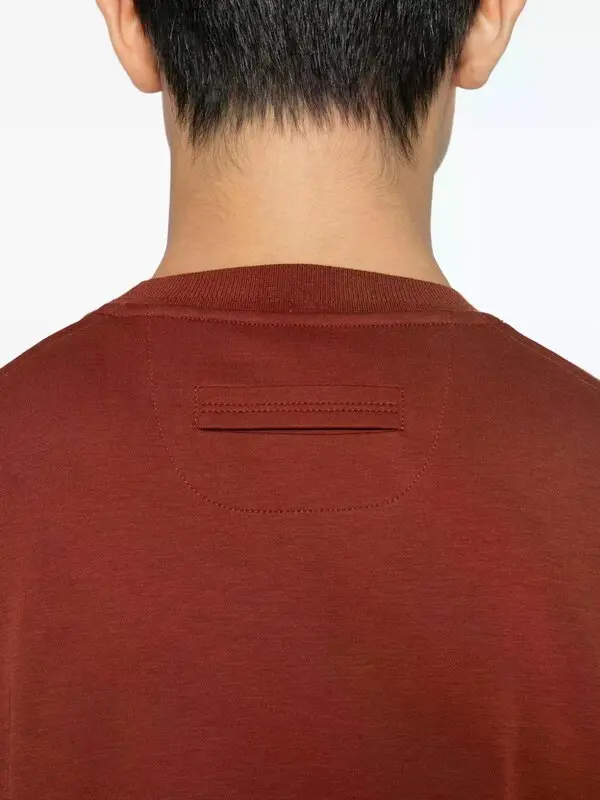 Zegna Back-panel Detail T-shirt - Red