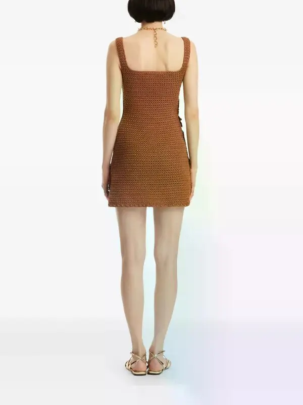 brown crochet mini dress Montego Mini Dress main image 0