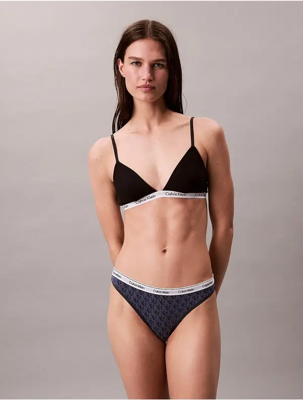 Calvin Klein Icon Logo Low Rise Bikini - Speakeasy Monogram