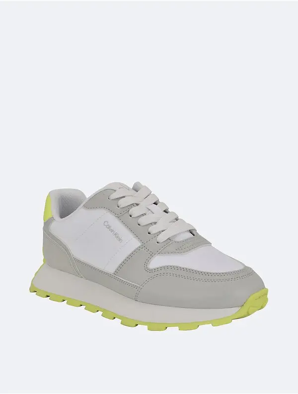 Calvin Klein Tulay Sneakers - White/stardust/acid Lemon