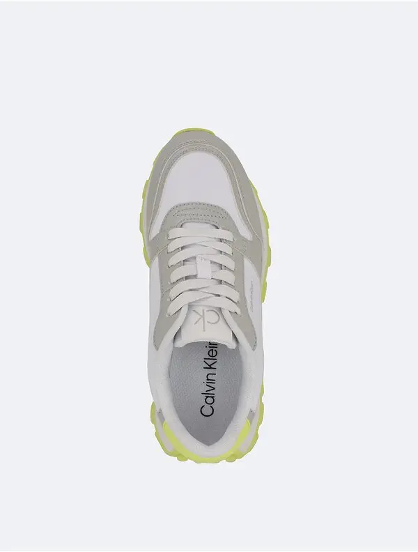 Calvin Klein Tulay Sneakers - White/stardust/acid Lemon