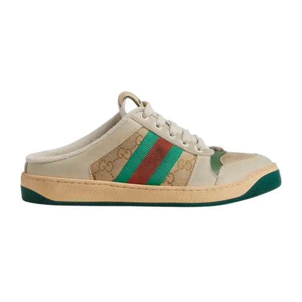 Gucci Screener Gg Canvas Mule - Beige