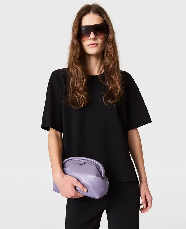 Stella McCartney Compact Knit Short-sleeve T-shirt - Black
