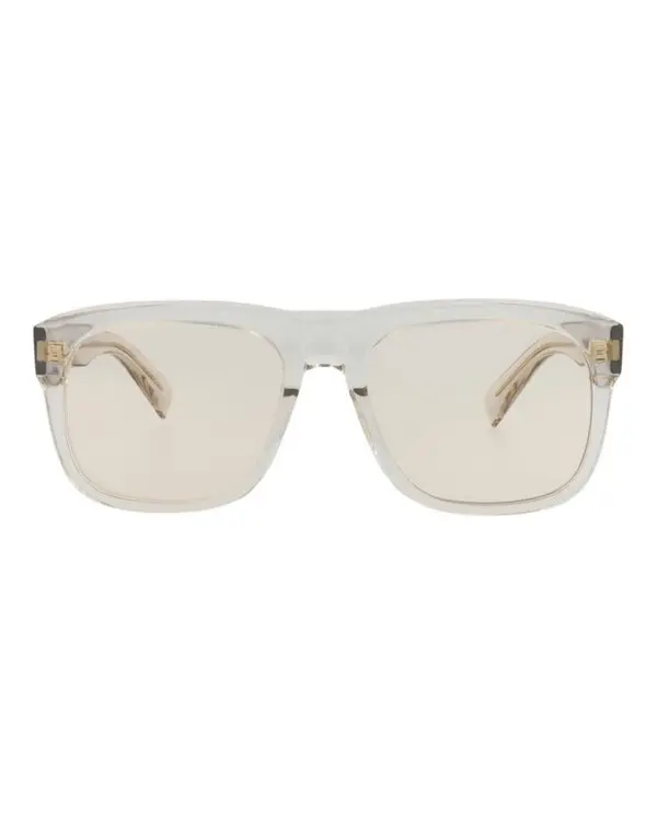 Saint Laurent Square Frame Recycled Acetate Sunglasses - Beige Beige Yellow (sl558/30013781/009)