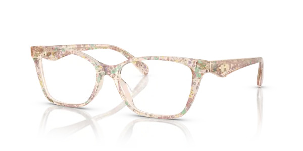 COACH Floral Print Eyeglasses - Transparent Floral Field