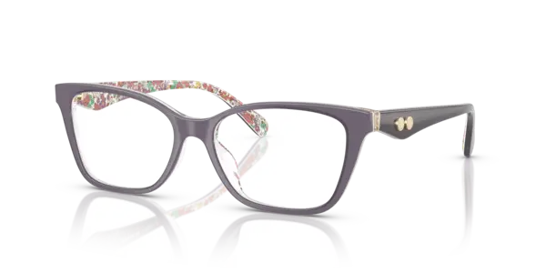 COACH Floral Print Eyeglasses - Violeta Blanquecino,campo Floral