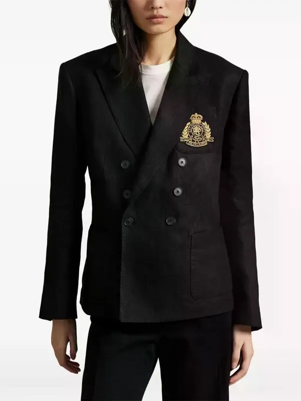 Polo Ralph Lauren Logo-embroidered Double-breasted Blazer